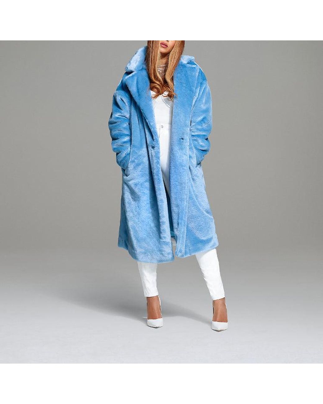adidas Originals X Ivy Park Crossover Plush Long Large Jacket Couple ...