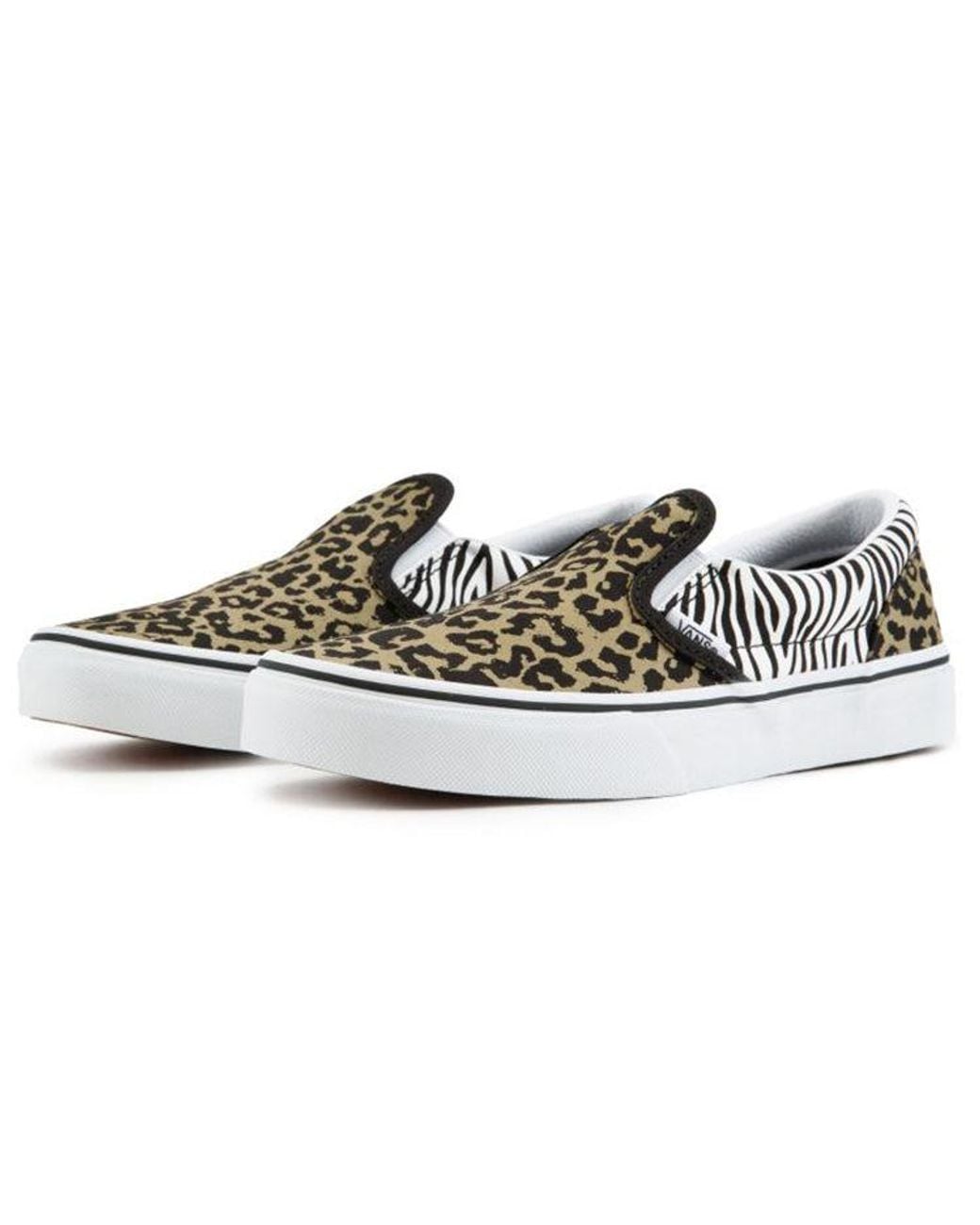 Vans Classic Slip-On Kids 'Animal Mix' in White for Men | Lyst