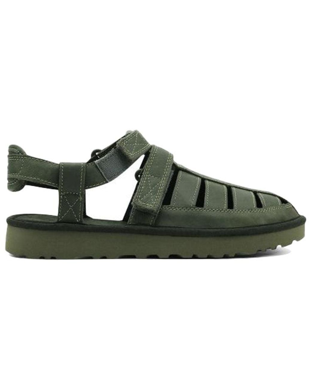 UGG Dune Fisherman Cowhide Sandals in Green for Men | Lyst