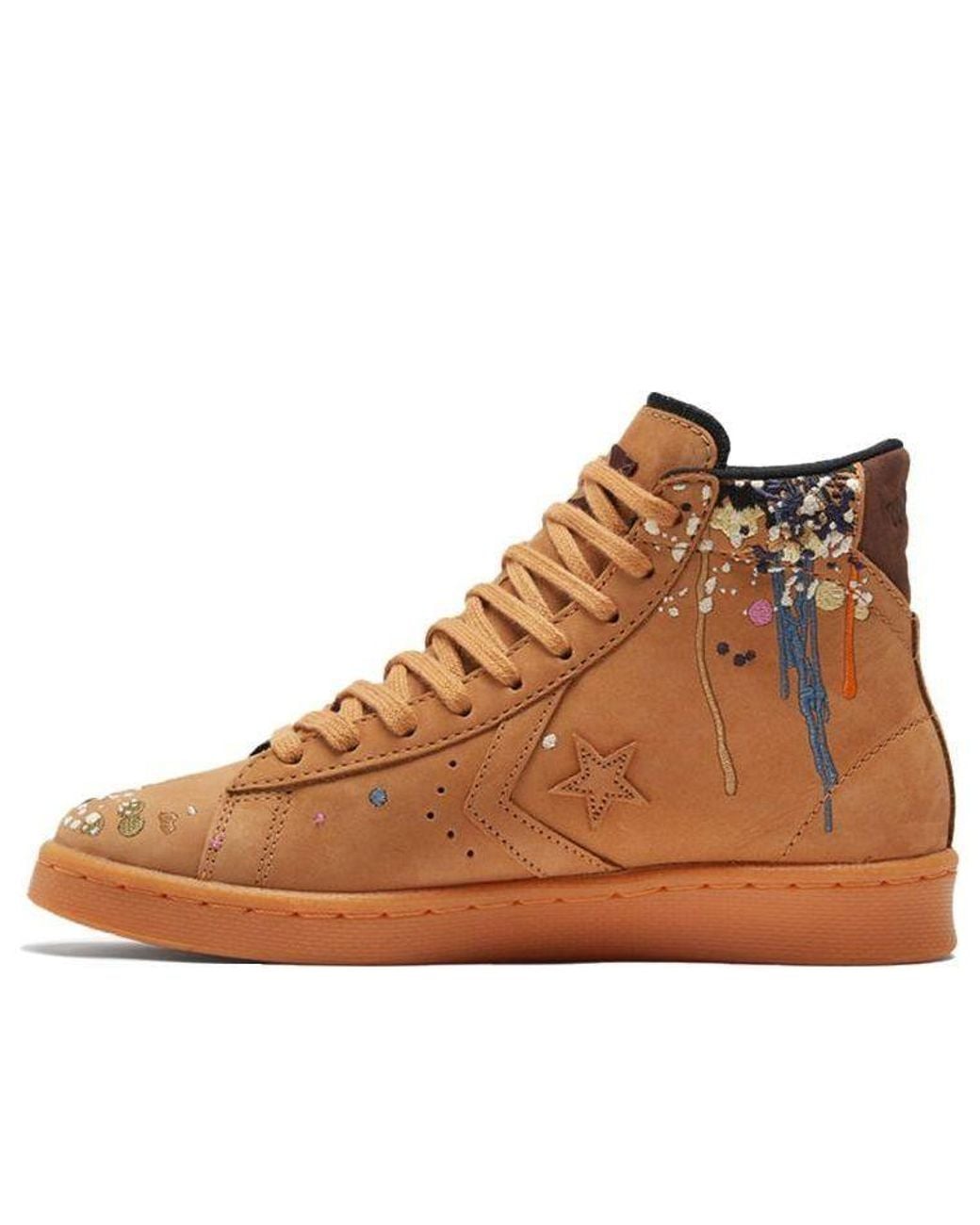 Converse Bandulu X Pro Leather High 'Paint Splatter in Brown for Men | Lyst
