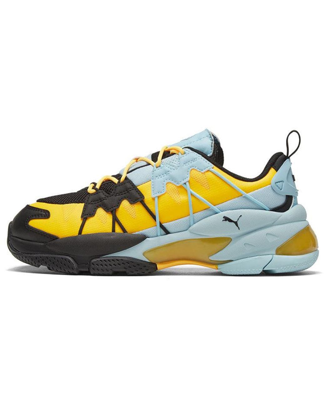 PUMA Lqdcell Omega Striped Knit Ultra' in Yellow for Men | Lyst