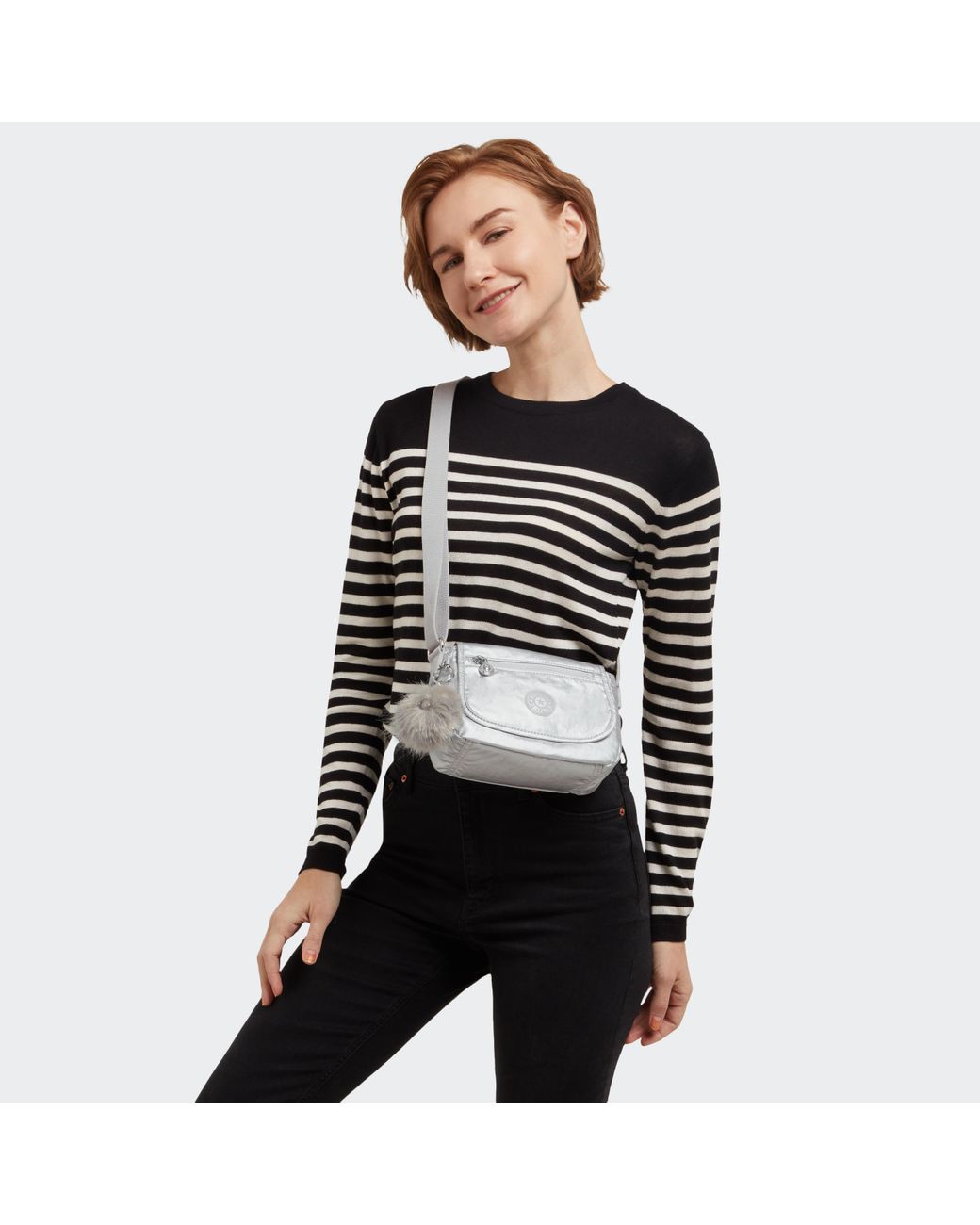 Kipling Crossbody Bag Sabian U Platinum M Gg Small 100% Polyamide in ...