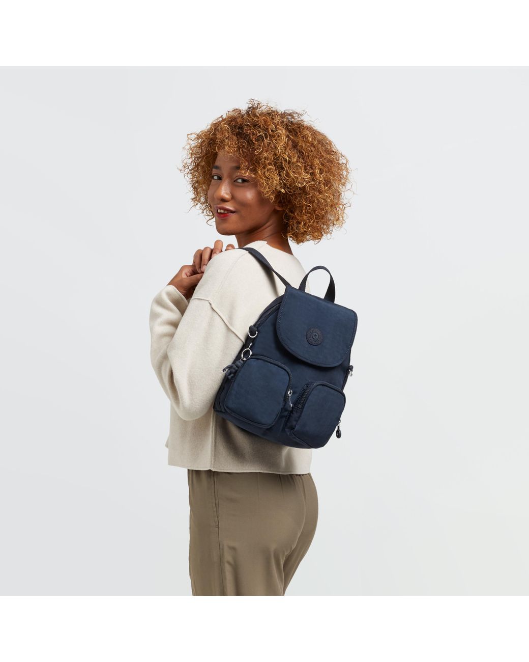 Kipling Backpack Firefly Up Blue Bleu 2 Small | Lyst UK
