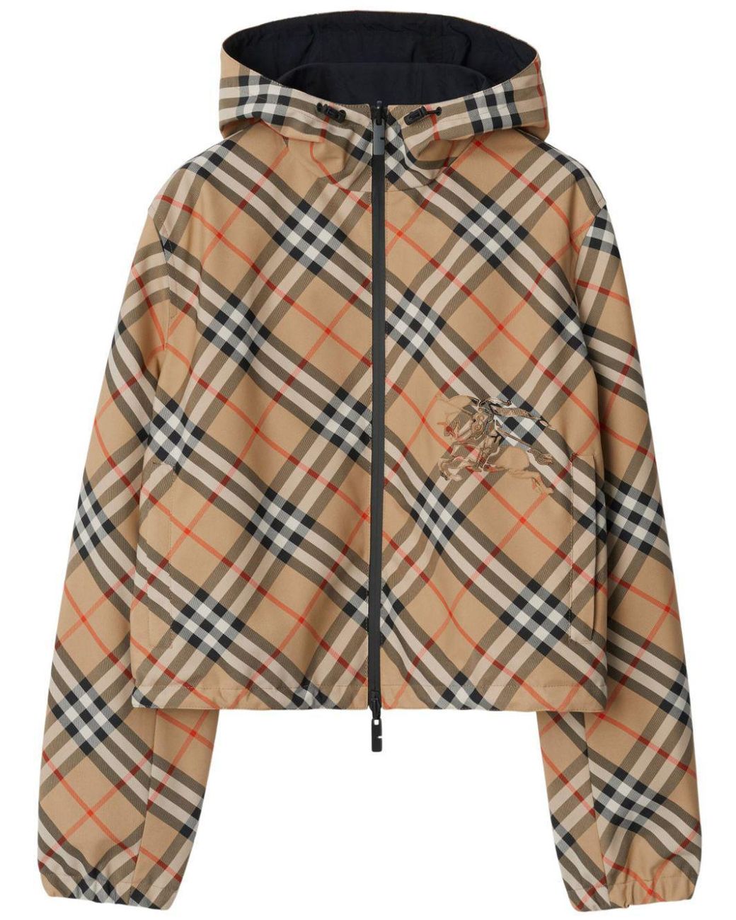 Burberry Reversible Nova Check Jacket For in Natural | Lyst