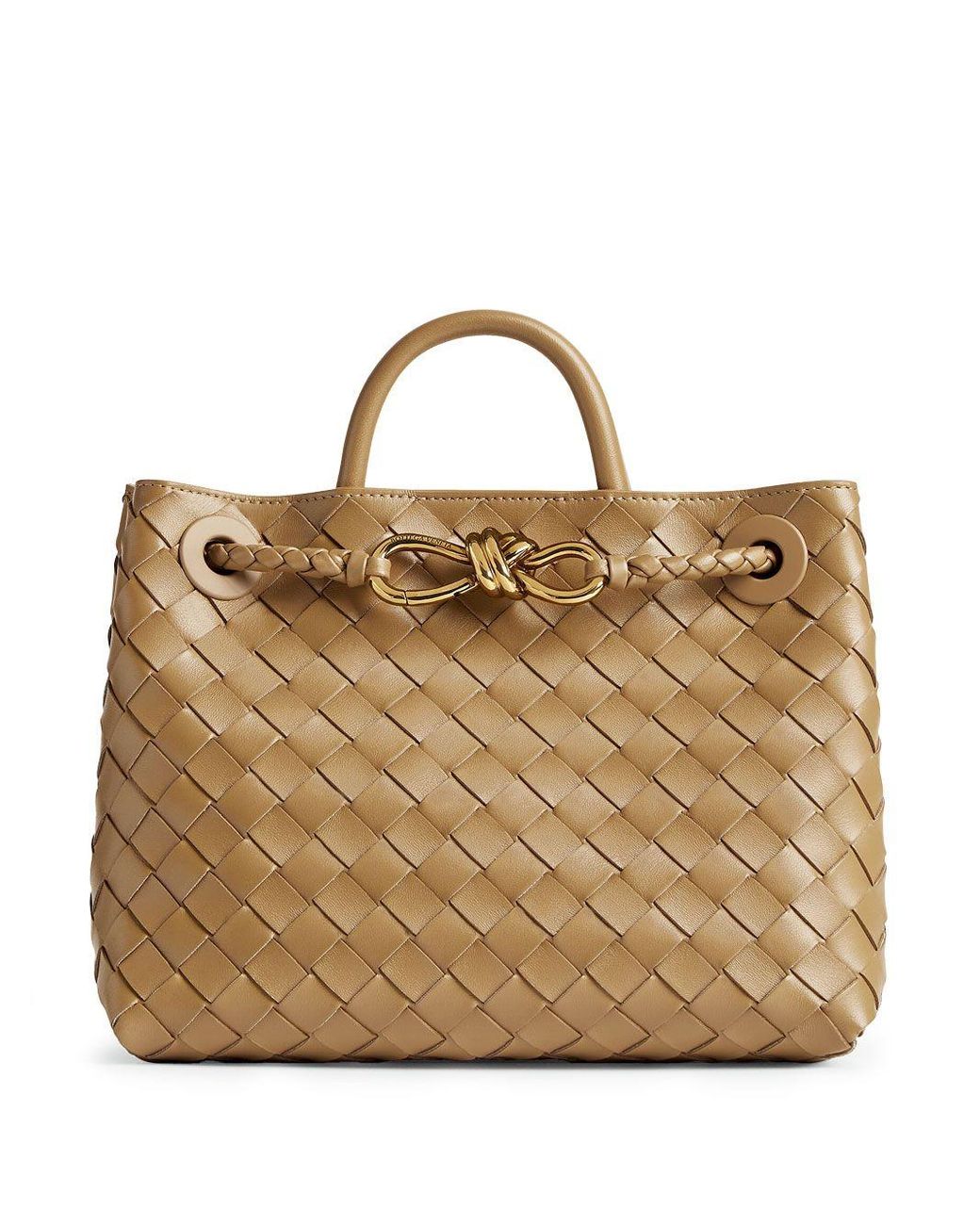 Bottega Veneta Nappa Leather Small Andiamo Tote Handbag For Ss24 in ...