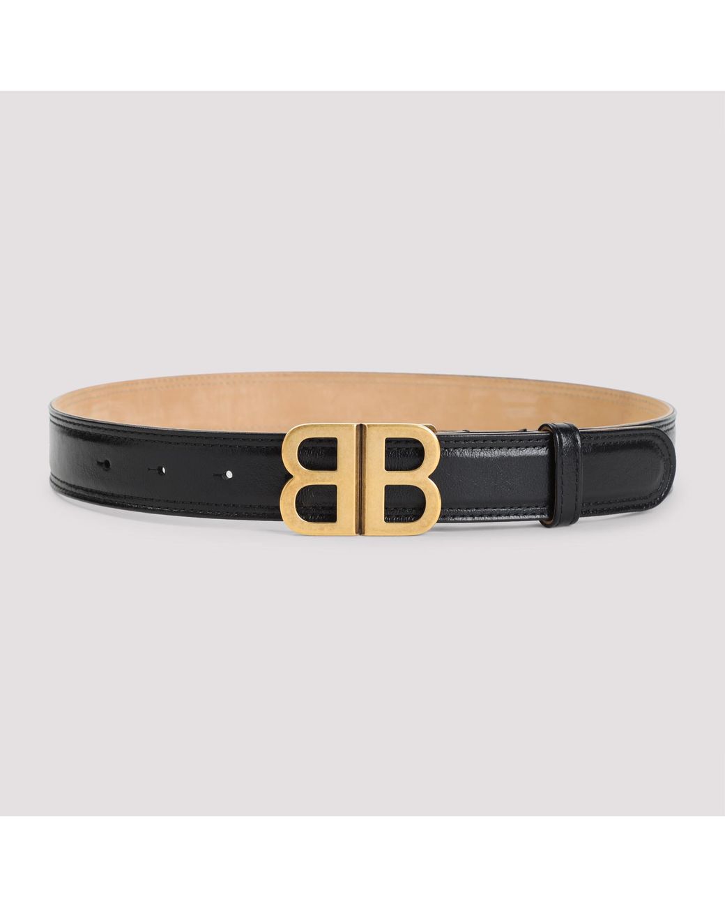 Balenciaga Soft Lamb Leather Belt in Black for Men | Lyst