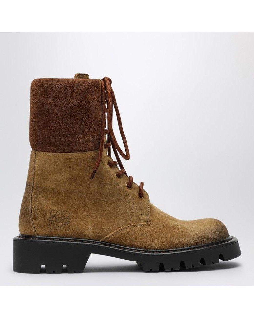 Loewe Sierra Suede Ankle Boot For in Brown | Lyst