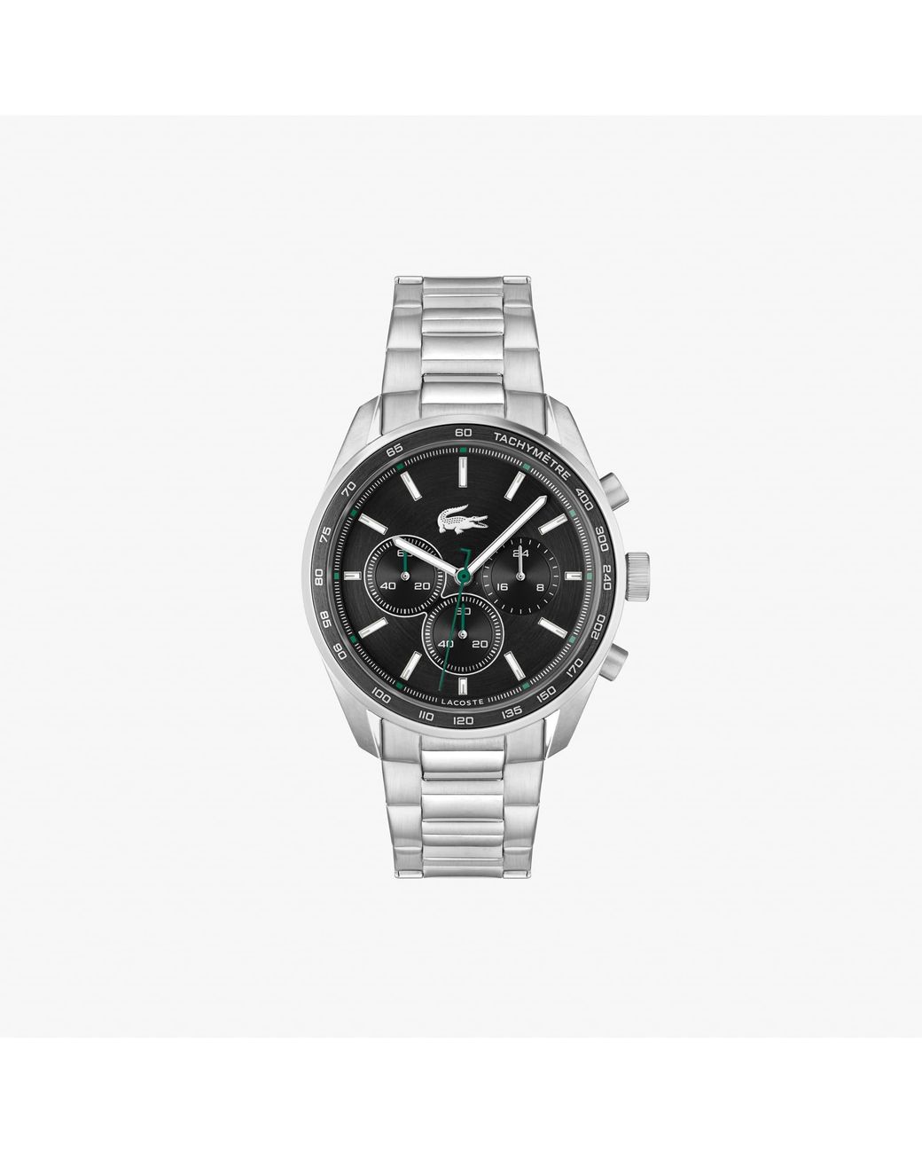 Lacoste Boston Stainless Steel Chronograph Watch in Metallic for Men | Lyst