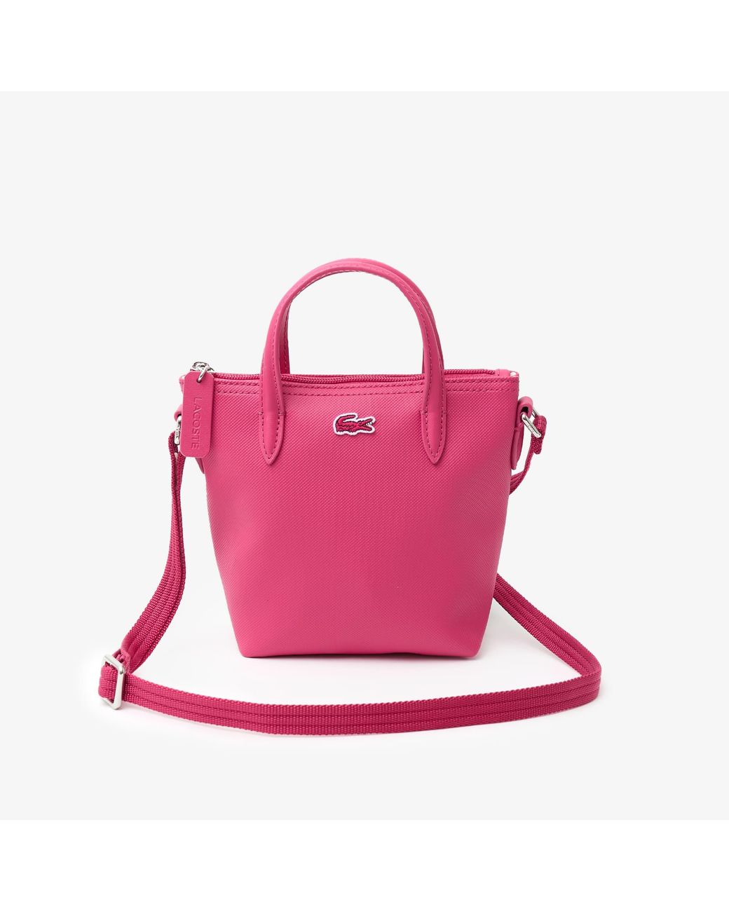 Lacoste Mini L.12.12 Concept Tote in Pink | Lyst
