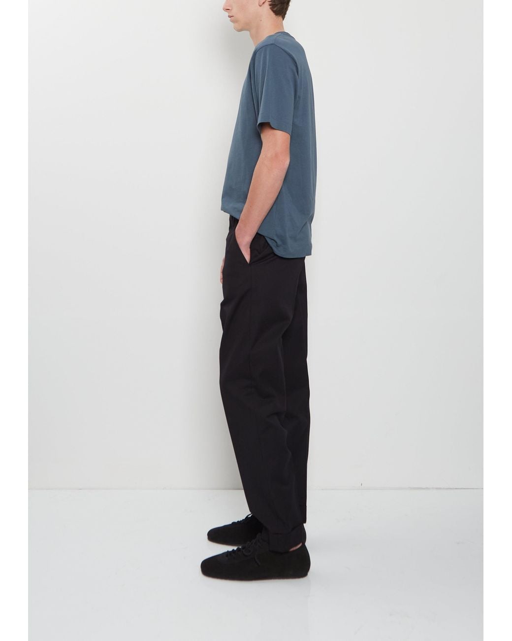 Dries Van Noten Philip Cotton Wool Pants in Blue | Lyst