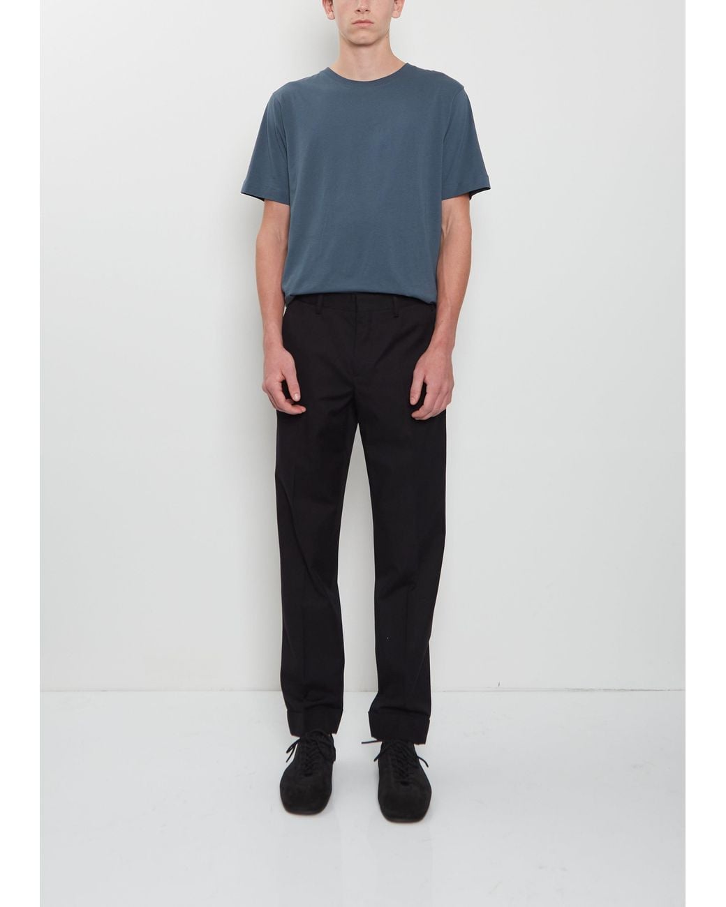 Dries Van Noten Philip Cotton Wool Pants in Blue | Lyst