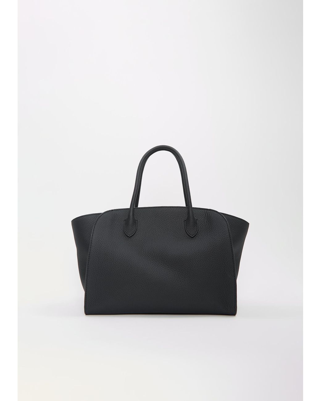The Row Marlo 12 Matte Leather Bag in Black | Lyst