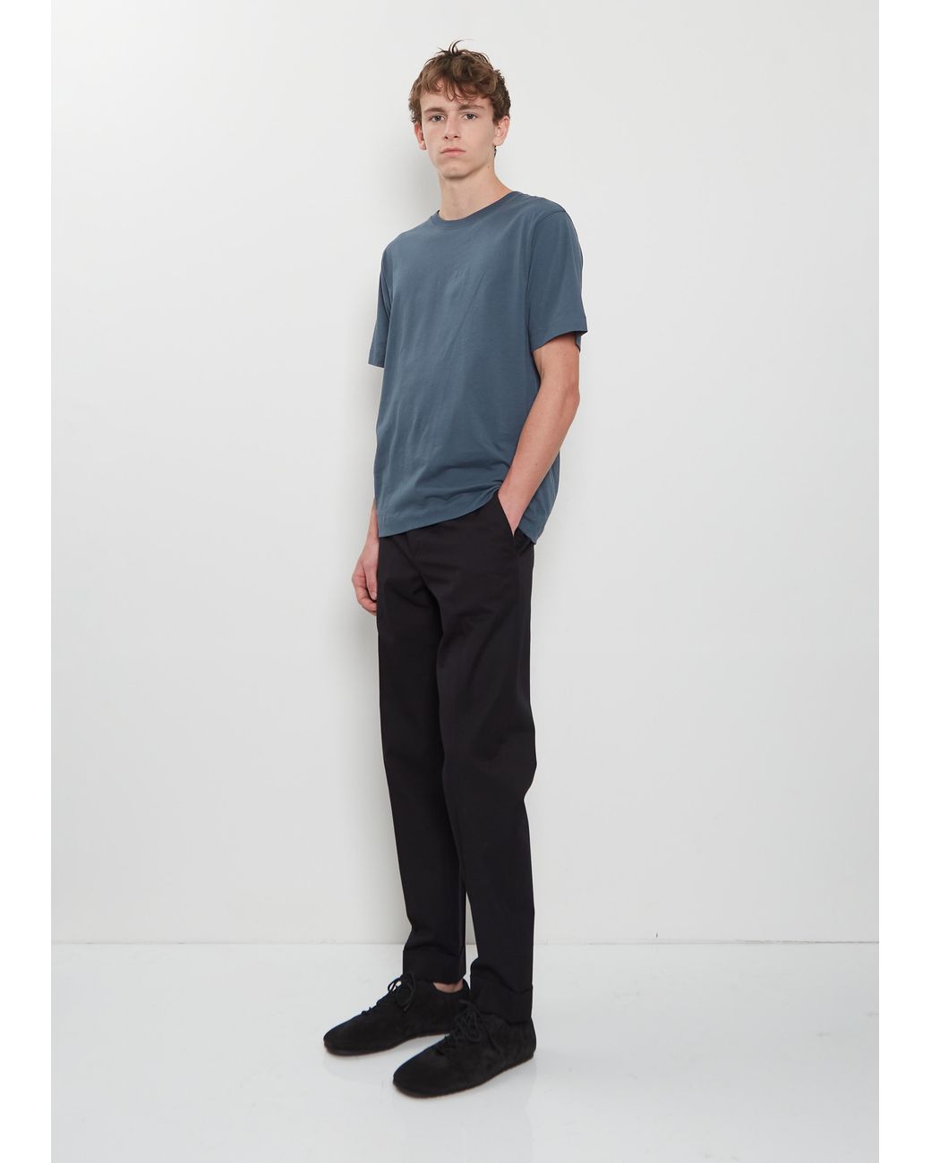 Dries Van Noten Philip Cotton Wool Pants in Blue | Lyst
