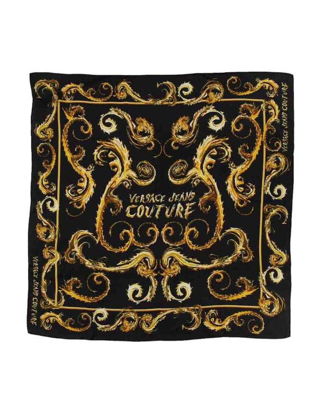 Versace Jeans Couture Scarves in Black | Lyst UK