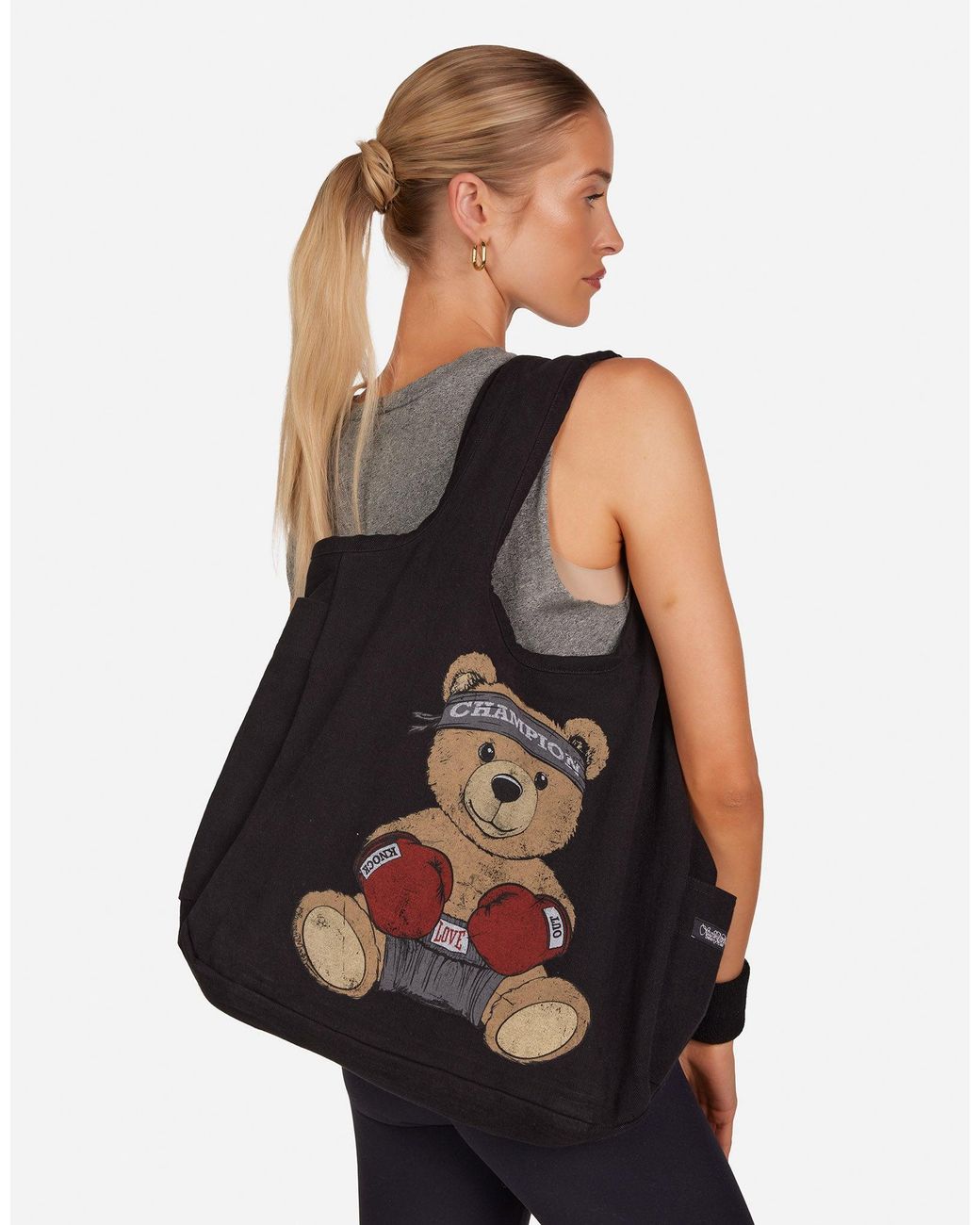 Lauren Moshi Freya Boxing Bear in White | Lyst