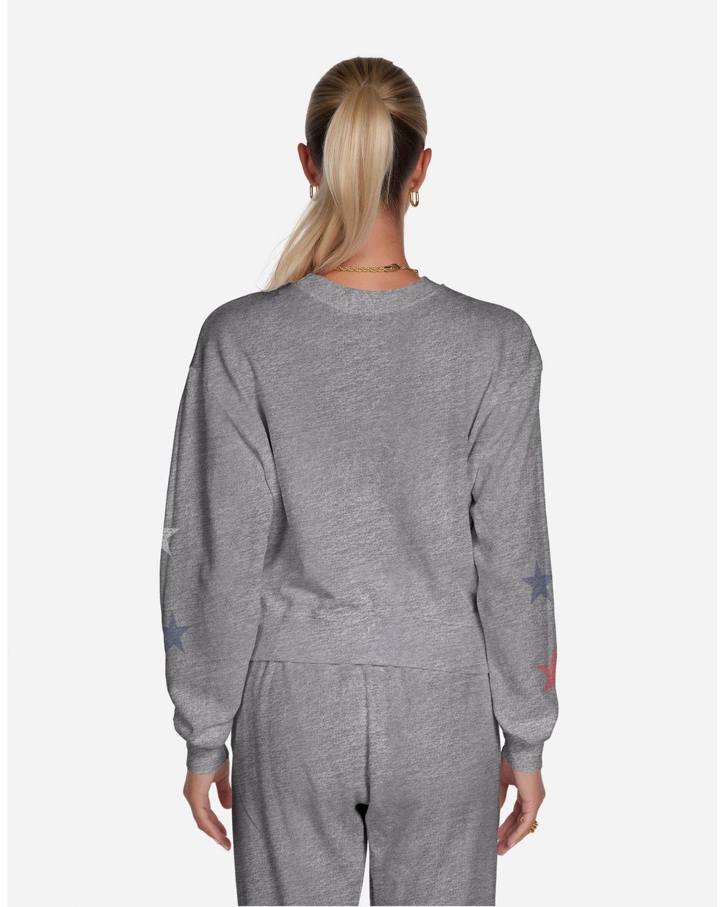 Lauren Moshi Spalding Mini Stripe Stars in Gray | Lyst