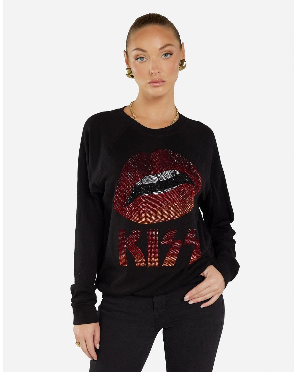 Lauren Moshi Noleta X Crystal Kiss Lip in Black | Lyst