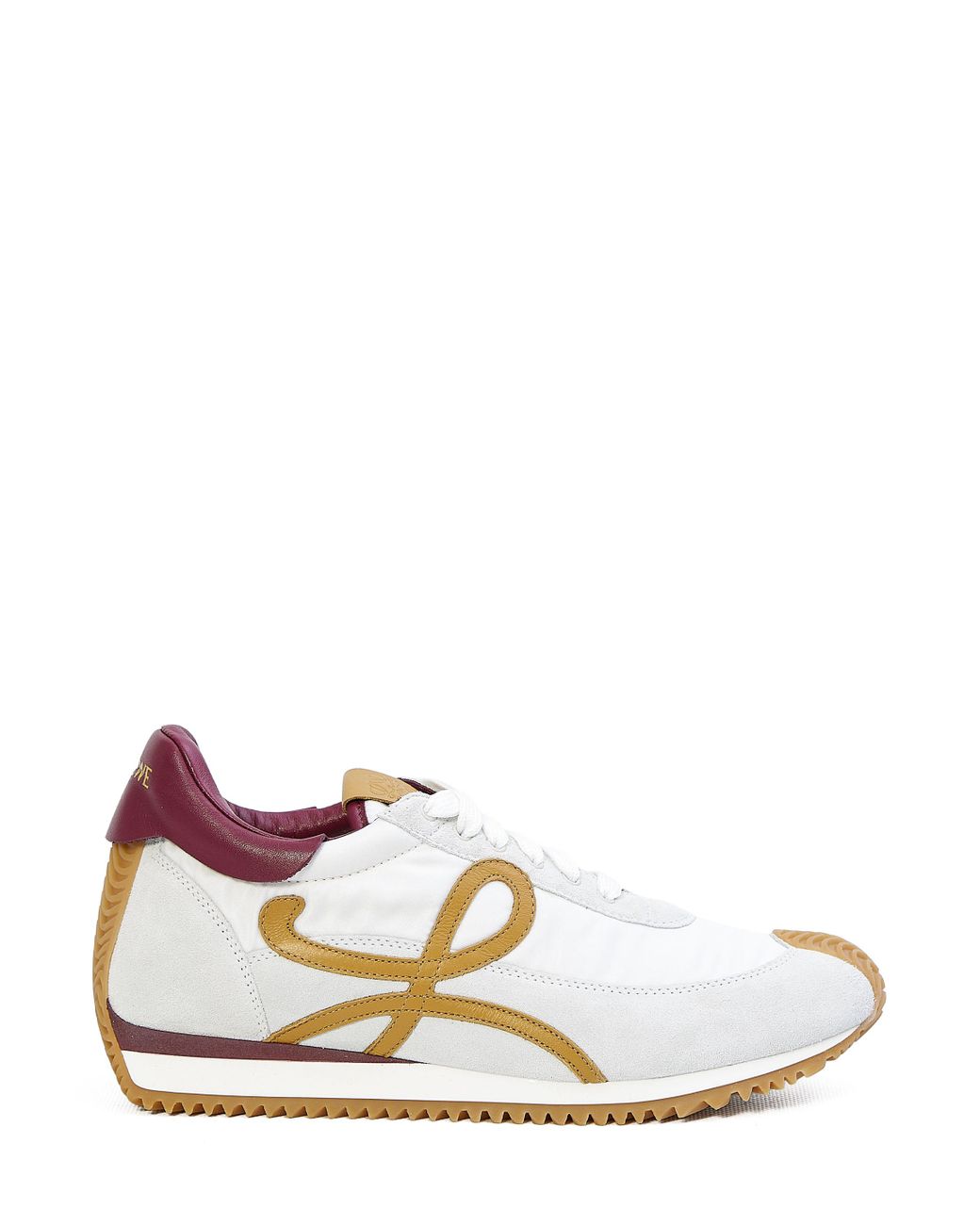 Loewe Flow Runner Monogram Leather And Shell Trainers in White | Lyst