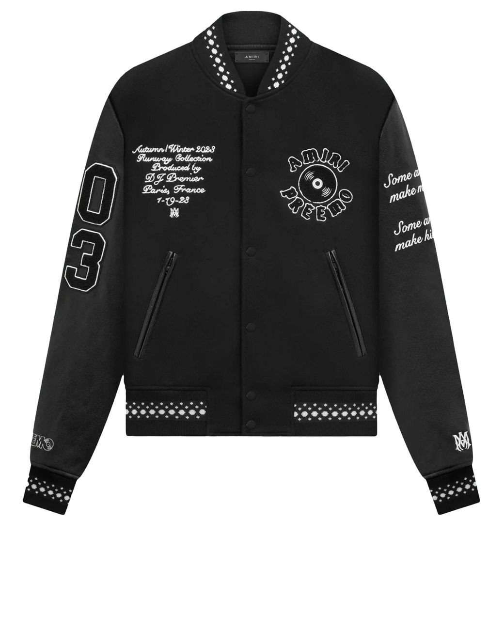 Amiri Preemo Record Jacket in Black for Men | Lyst