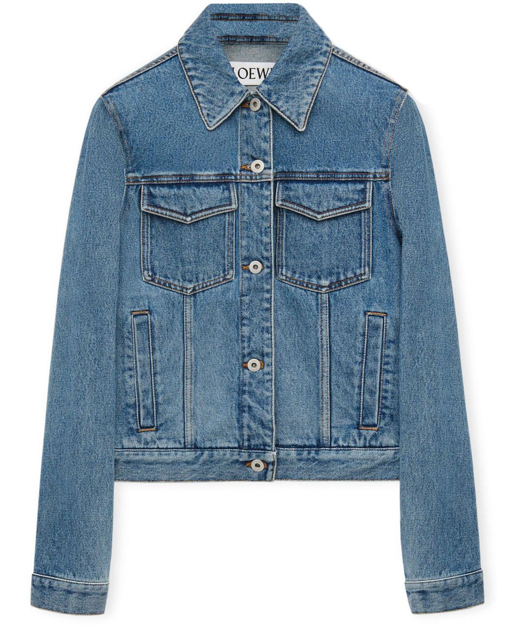 Loewe Anagram Denim Jacket in Blue | Lyst