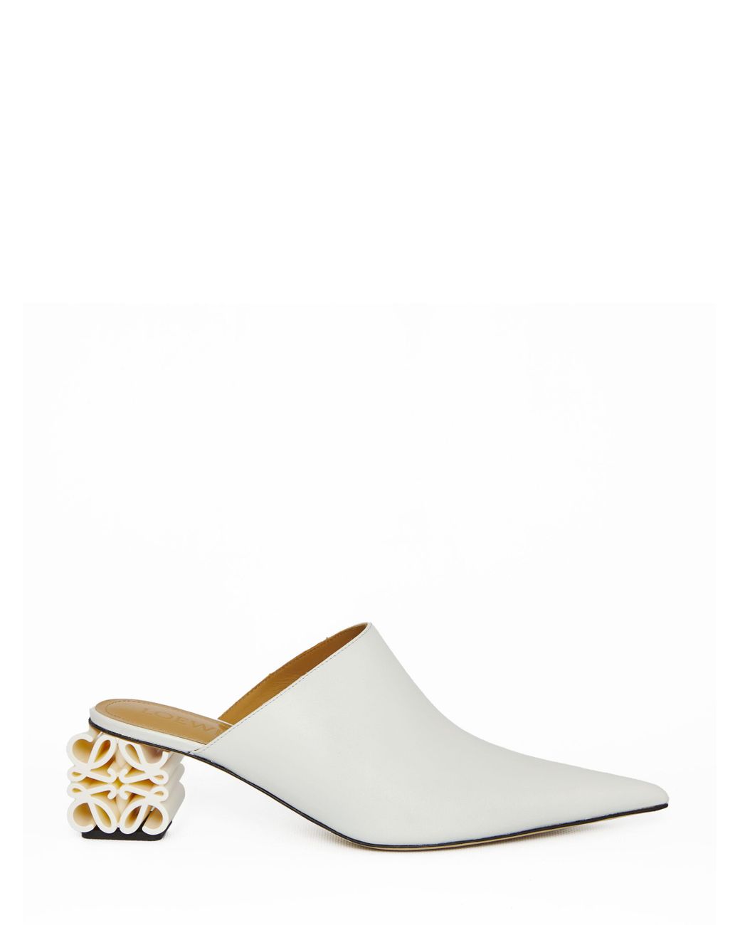 Loewe Anagram Heel Mule in White | Lyst