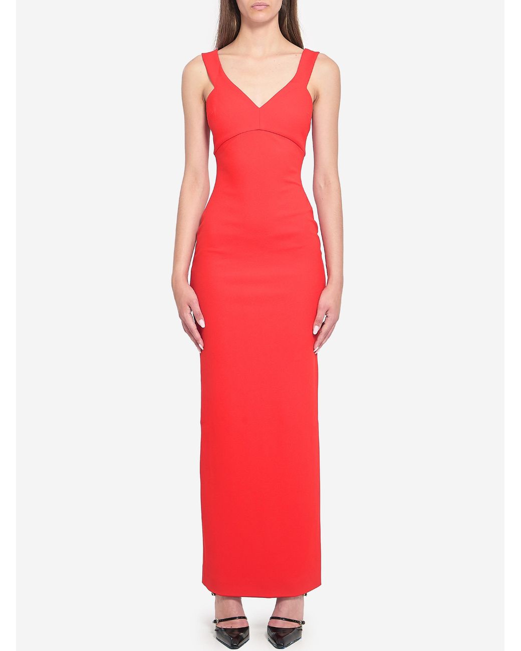 Solace London Nalani Maxi Dress in Red | Lyst