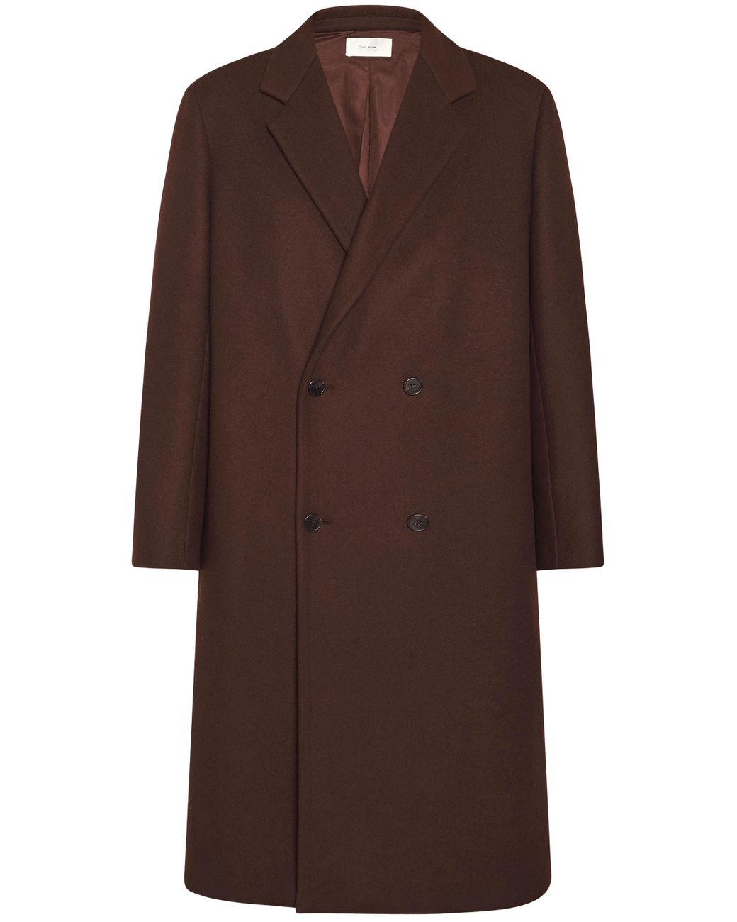 The Row Wool Coat in Brown | Lyst