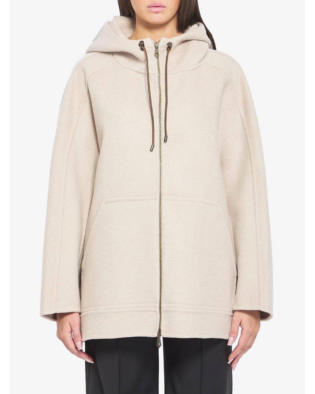 Max Mara Cashmere Gradi Atelier Jacket in Natural | Lyst UK