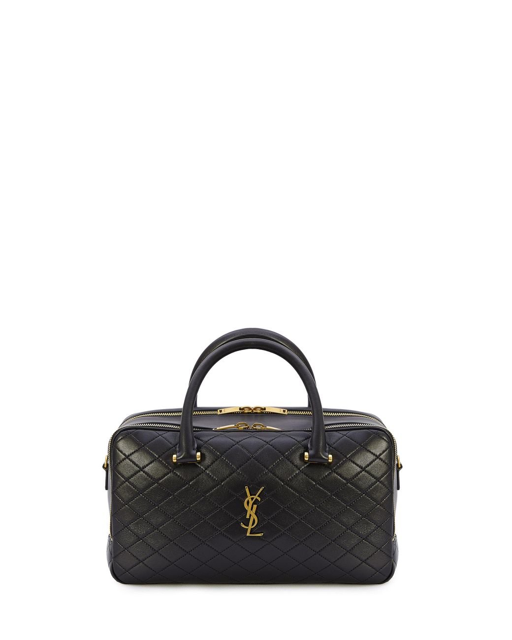 Saint Laurent Lyia Duffle Bag in Black | Lyst