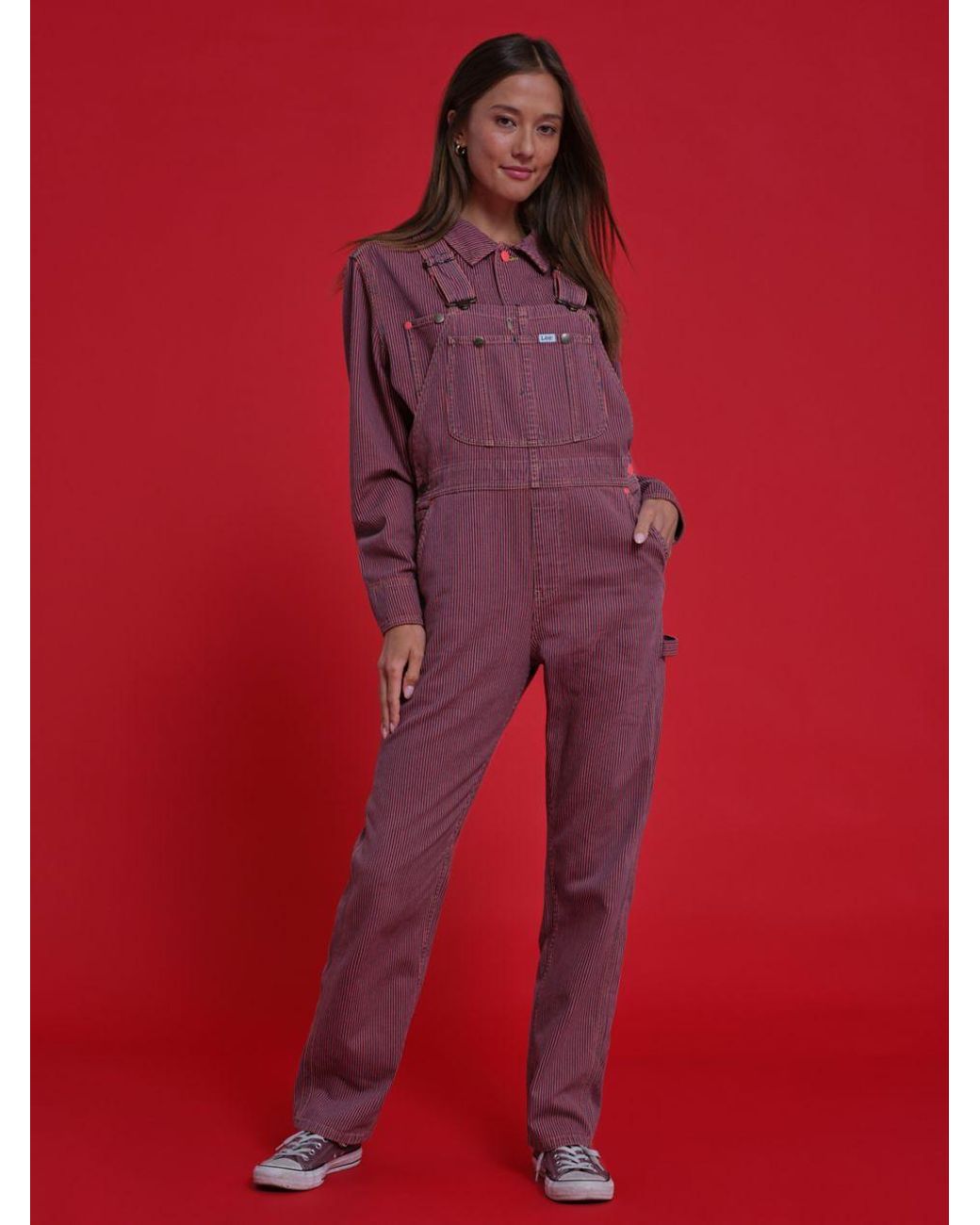 Lee Jeans X Crayola Limited Edition Colors Bib Overall Orange Red | Lyst