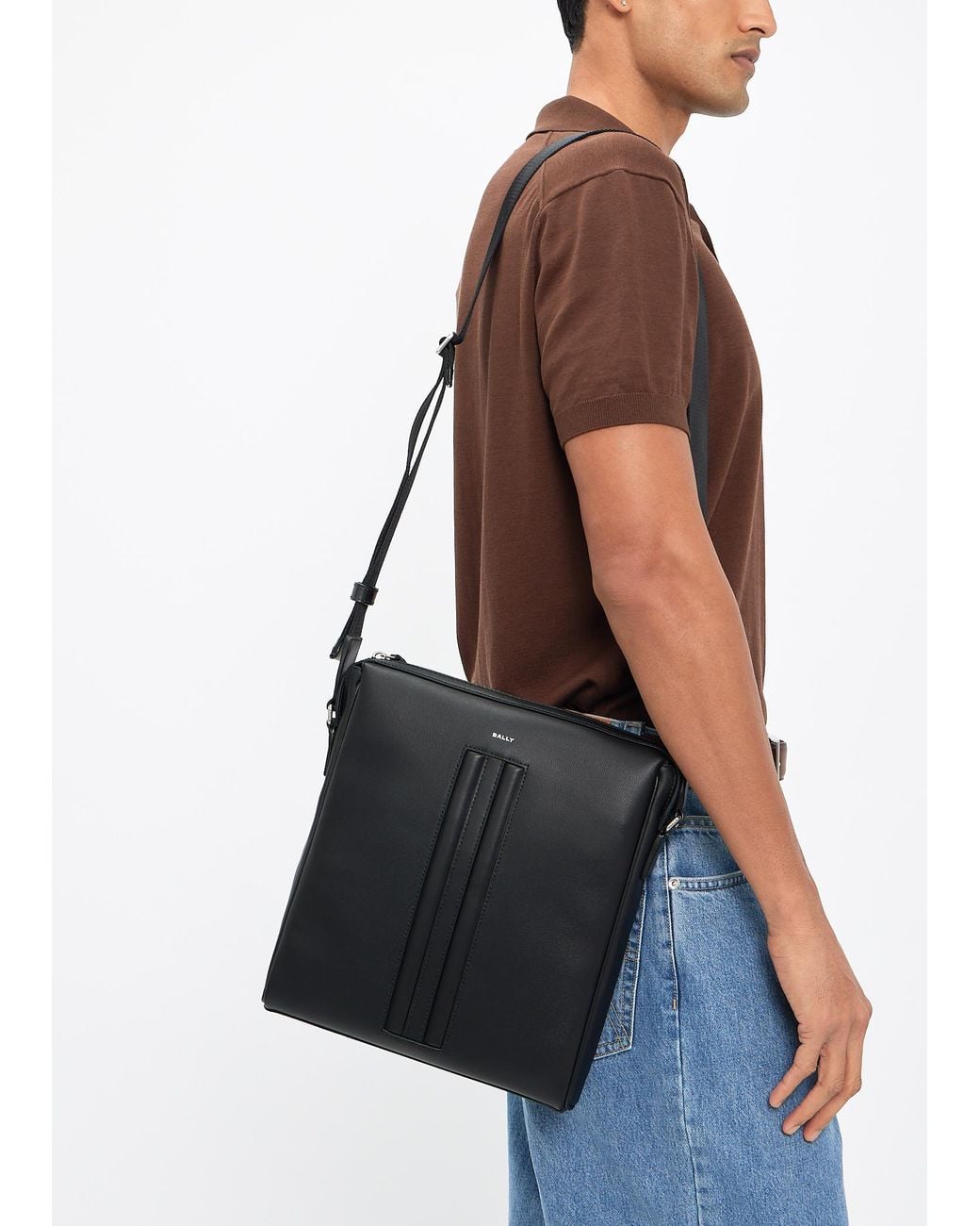 Bally Mythos Messenger Bag in Black for Men | Lyst