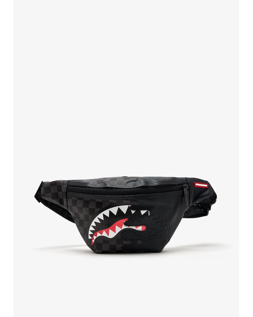Sprayground Unfinished Shark Crossbody Bag in Black for Men | Lyst