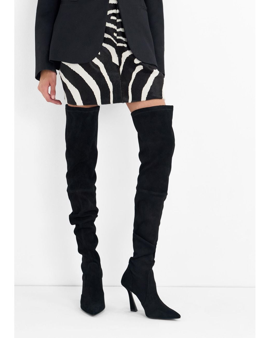 Stuart Weitzman Ultravinnie 100 Boots in Black | Lyst