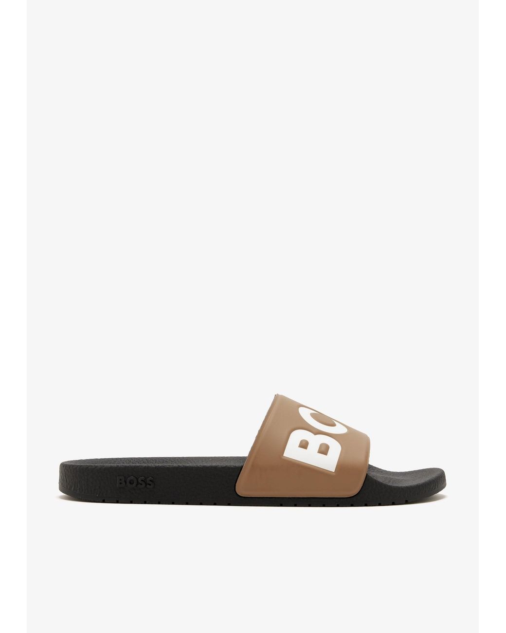 BOSS Aryeh Slides in White for Men | Lyst