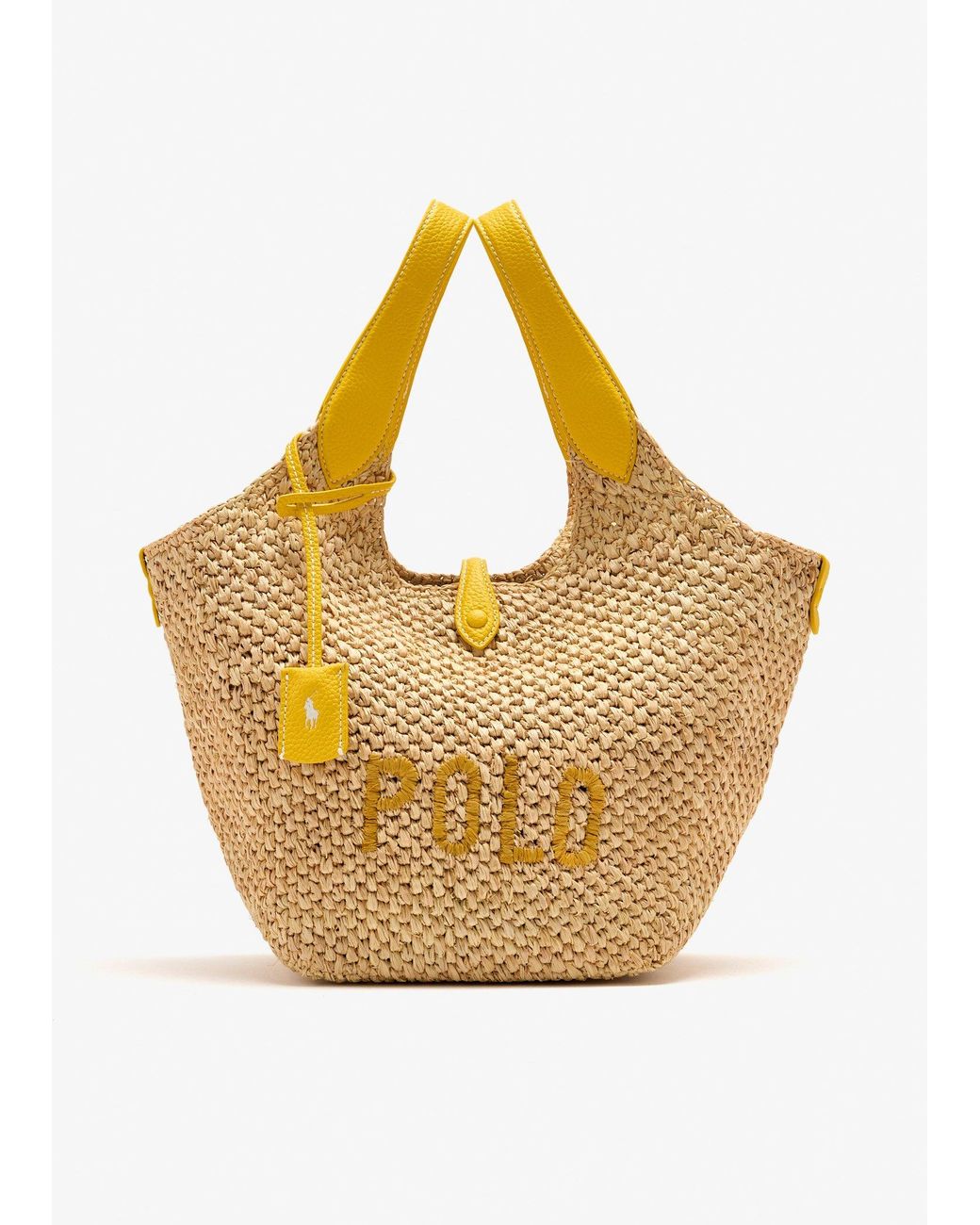 Polo Ralph Lauren Polo Play Logo Tote Bag in Metallic | Lyst