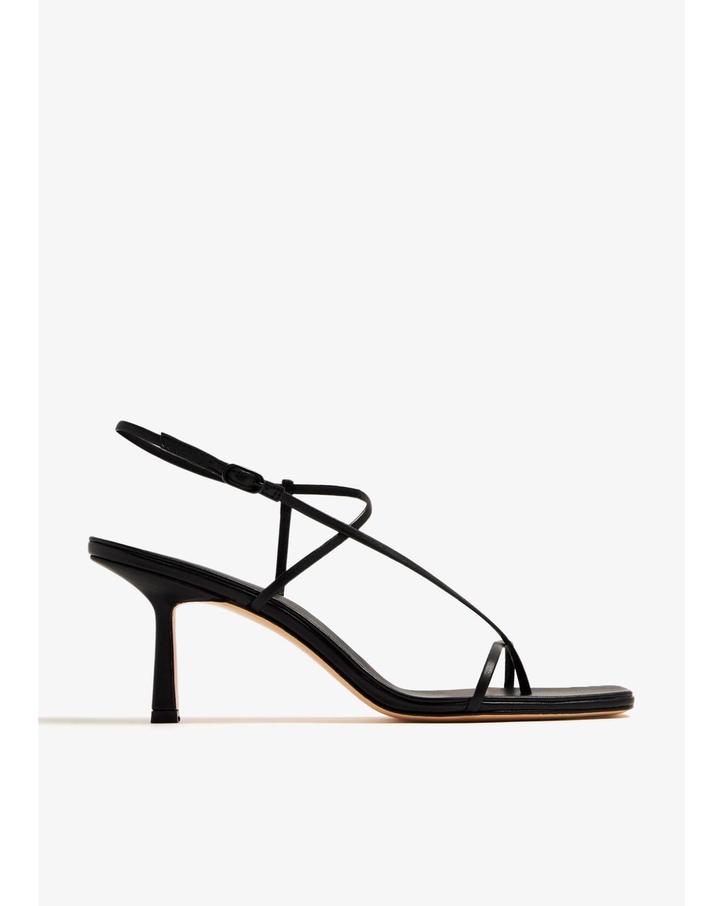 STUDIO AMELIA Cross Front 70 Sandals in Black | Lyst