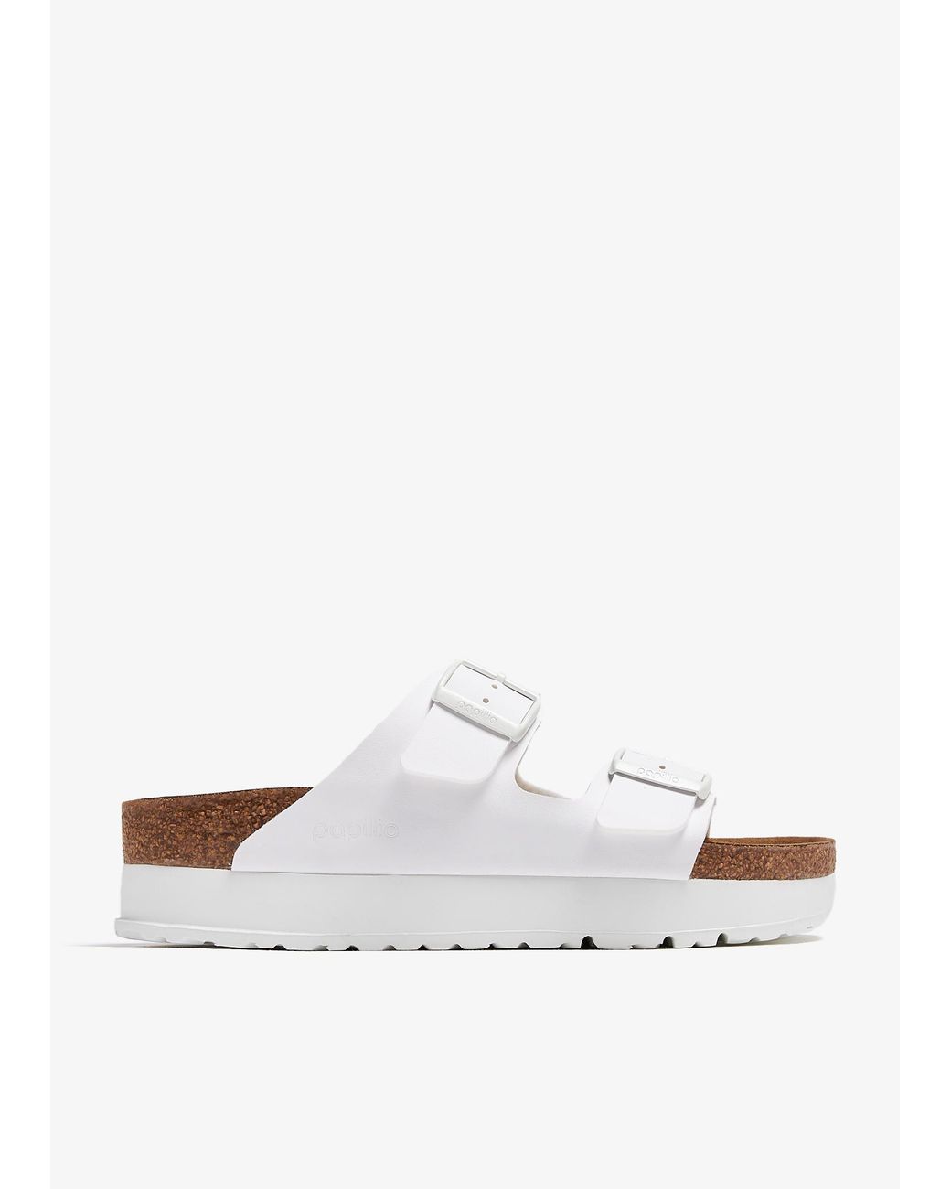 Birkenstock Arizona Narrow-Width Platform Sandals in White | Lyst