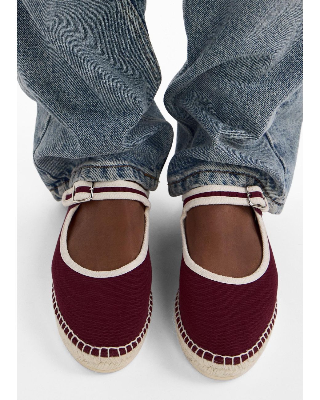 Luna Athena Mary Jane Espadrilles in Red | Lyst