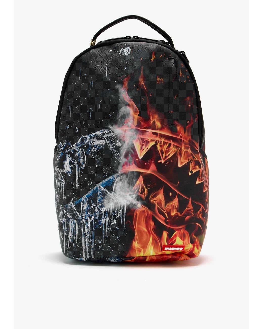 Sprayground Fire & Ice Dlxsv Backpack in Black for Men | Lyst