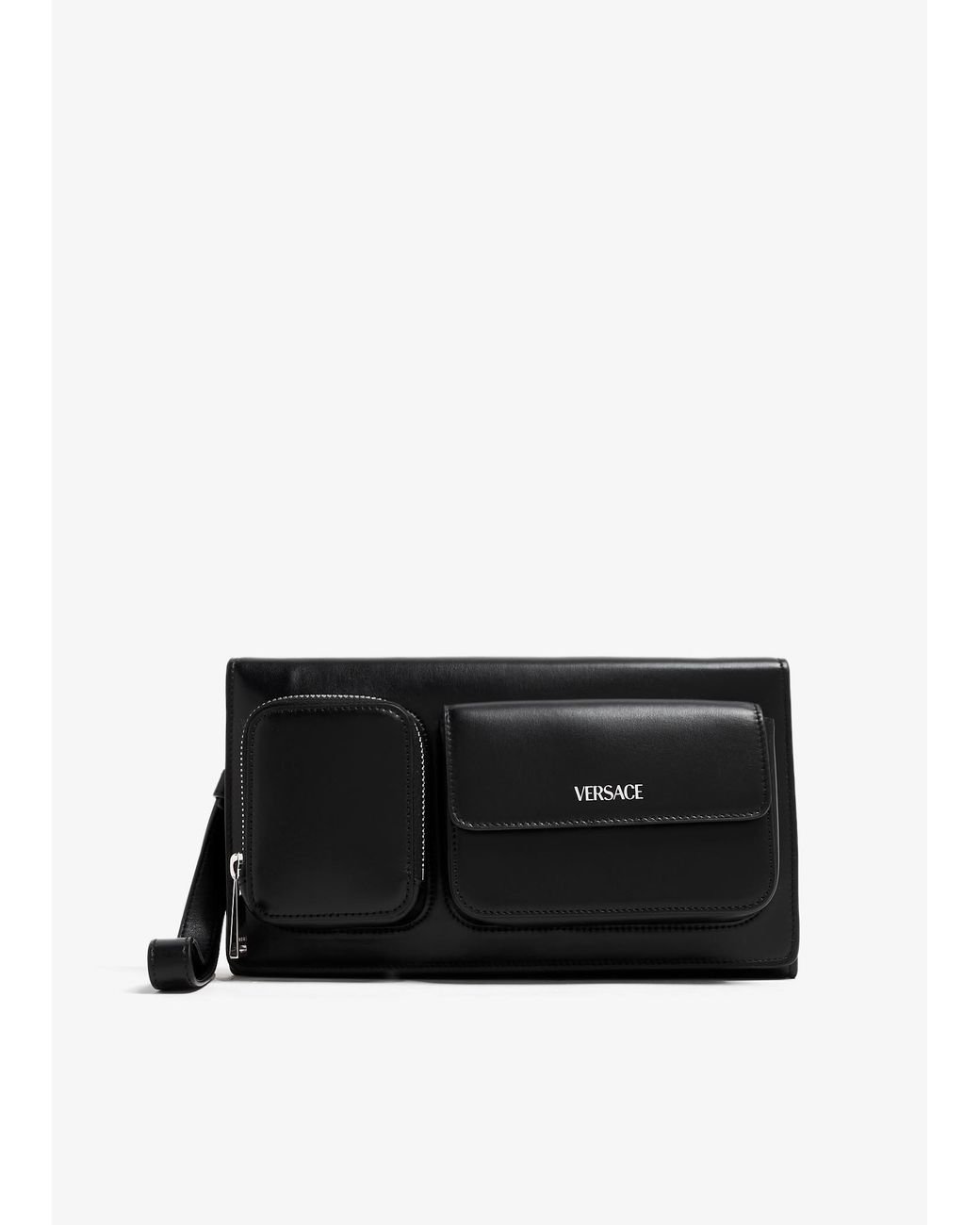 Versace Cargo Trifold Pouch in Black for Men | Lyst
