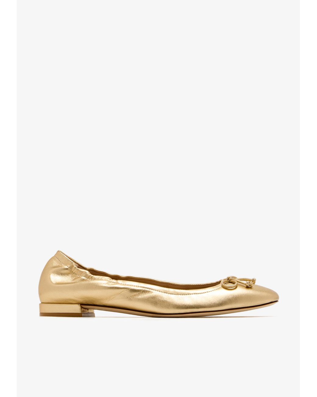 Stuart Weitzman Bria Ballet Flats in White | Lyst