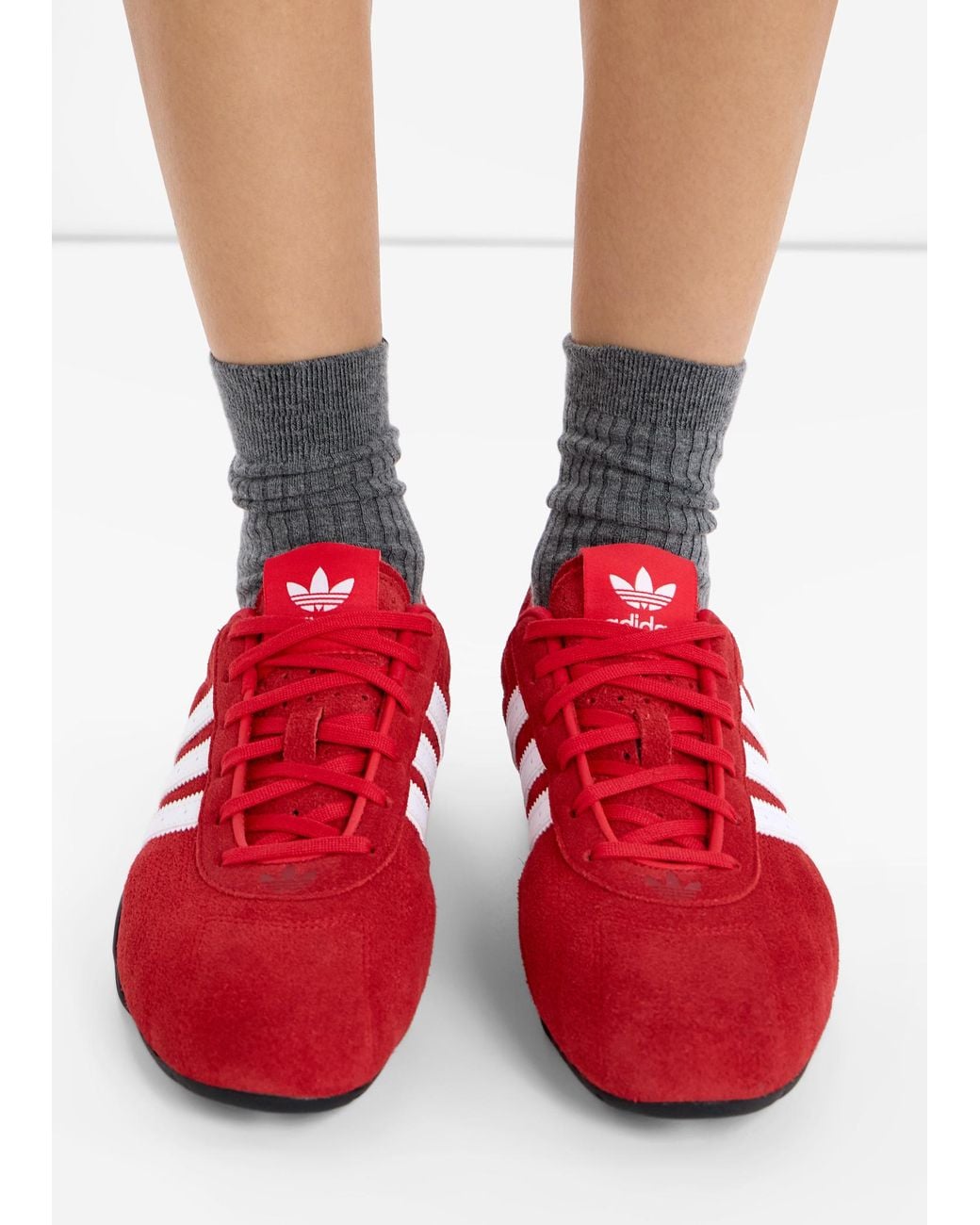 adidas Adi Racer Lo Sneakers in Red | Lyst