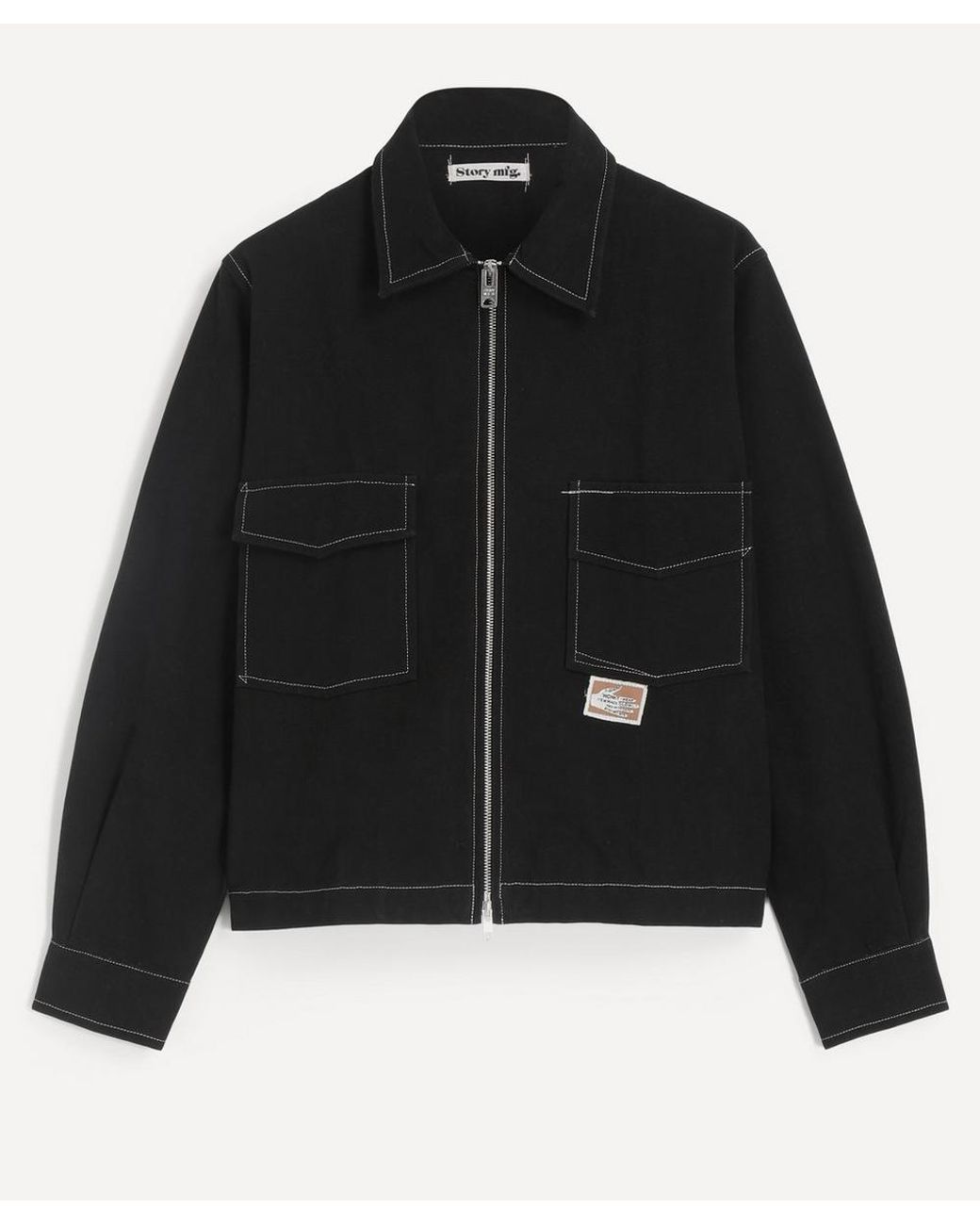 STORY mfg. 555 Wonky Wear Jacket in Black for Men | Lyst UK