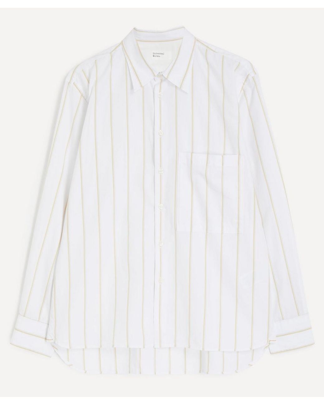 Universal Works Square Pocket Shirt in White for Men | Lyst UK