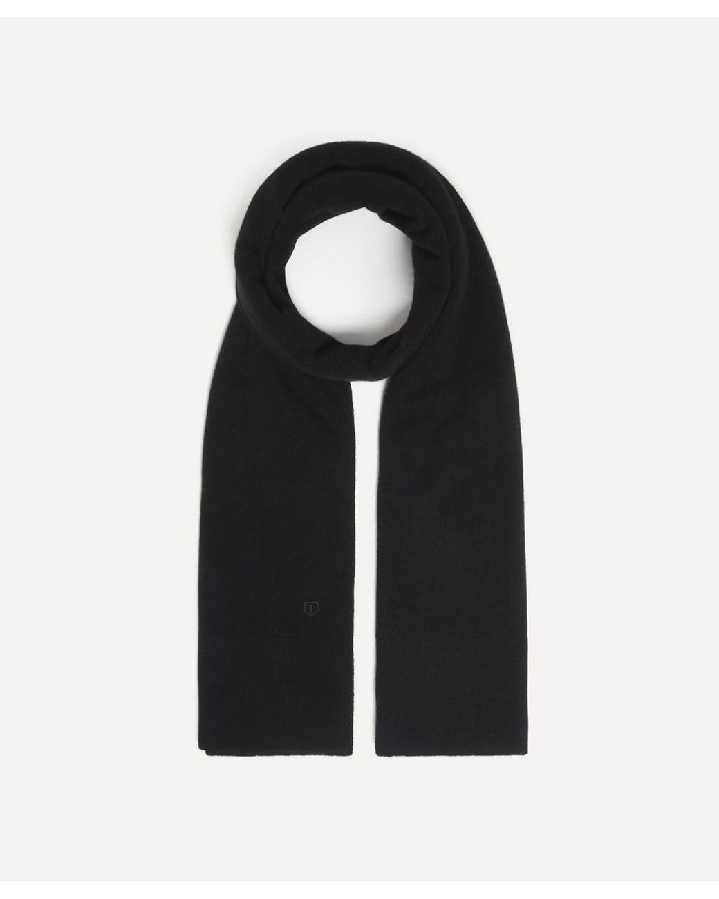 THE UNIFORM Oversized Cashmere Scarf in Black | Lyst