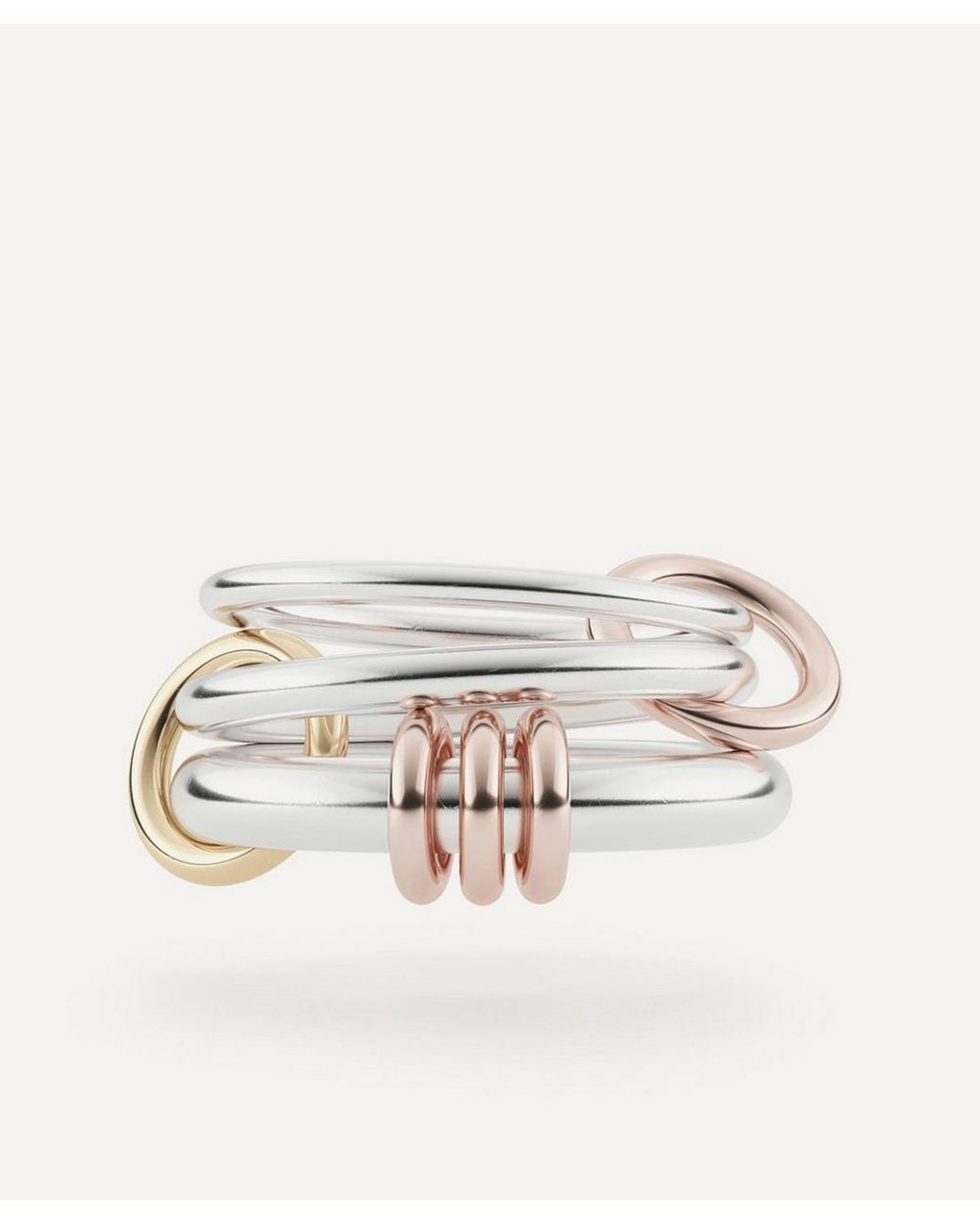 Spinelli Kilcollin Mixed Metal Orion Ring in White | Lyst