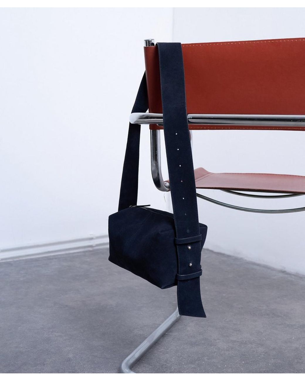 TOPSHOP Chloe Suede Crossbody Bag in Blue | Lyst