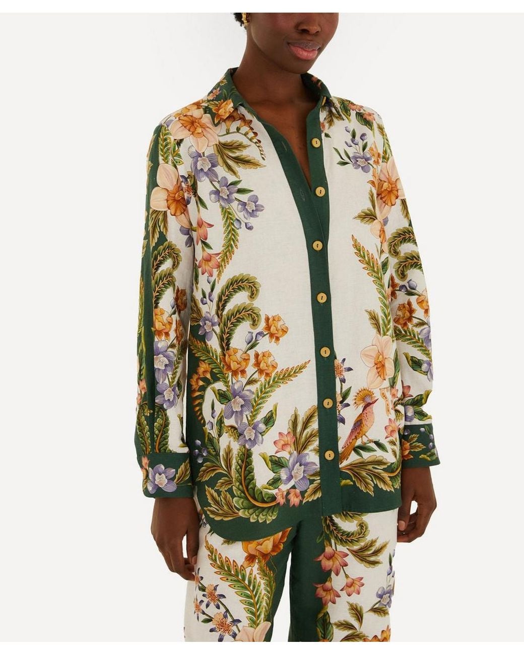 FARM Rio Collared Buttoned Shirt | Lyst