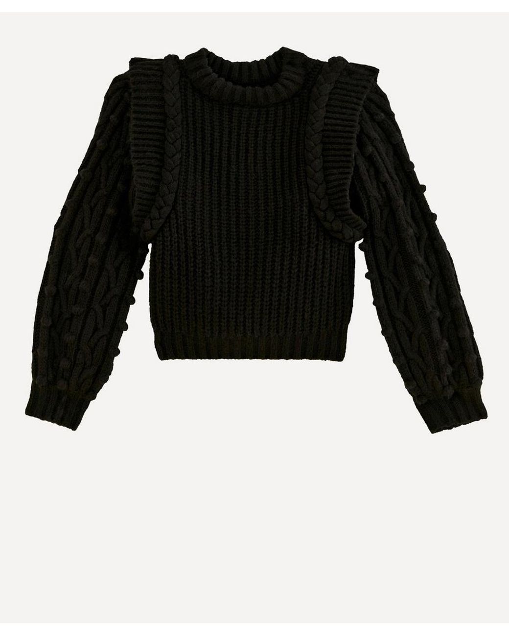 FARM Rio Braided Jumper in Black | Lyst