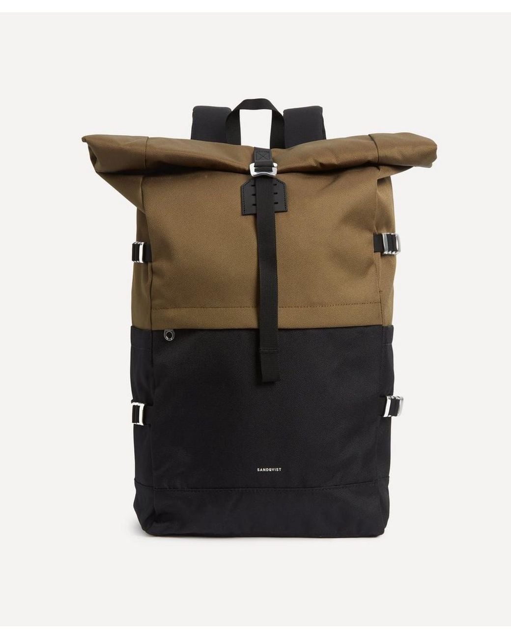 Sandqvist Icon Rolltop Backpack L in Black for Men | Lyst
